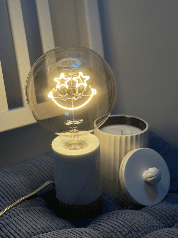 MITB Smiley – Smiley® Decorative Message Light Bulbs – Elements Lighting